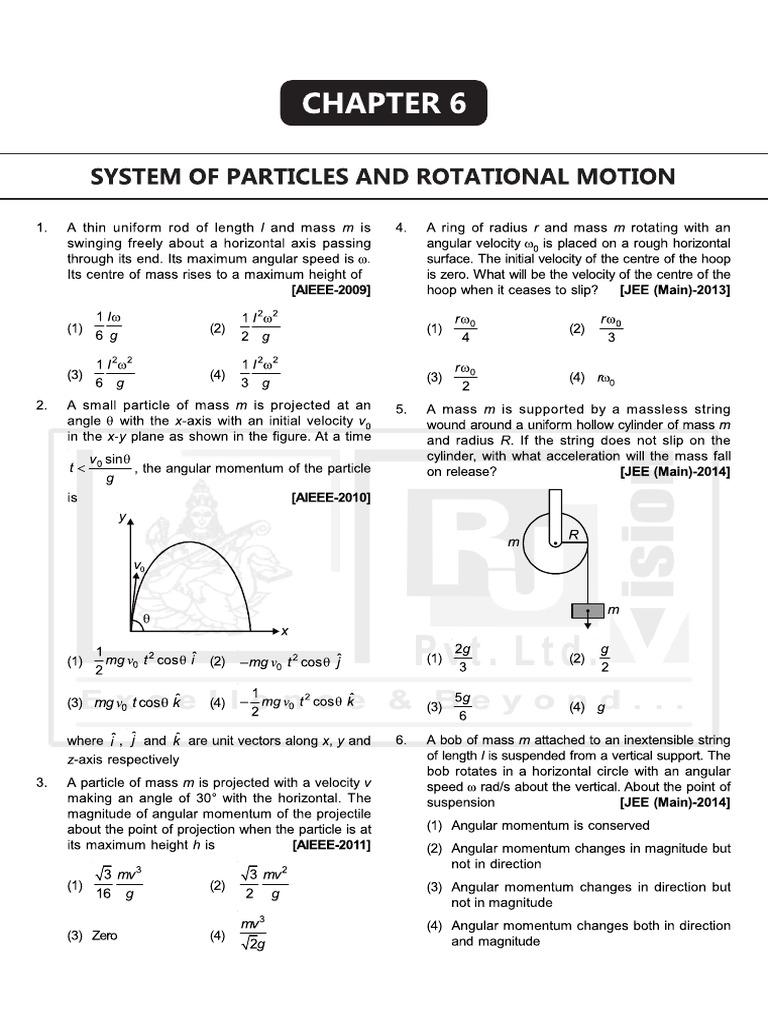 CH 6 Rotational Motion | PDF