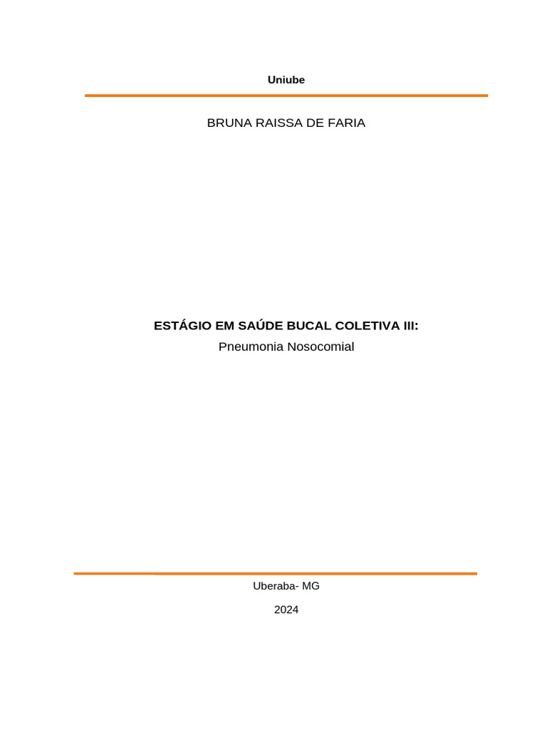 Modelo Capa Trabalho | PDF