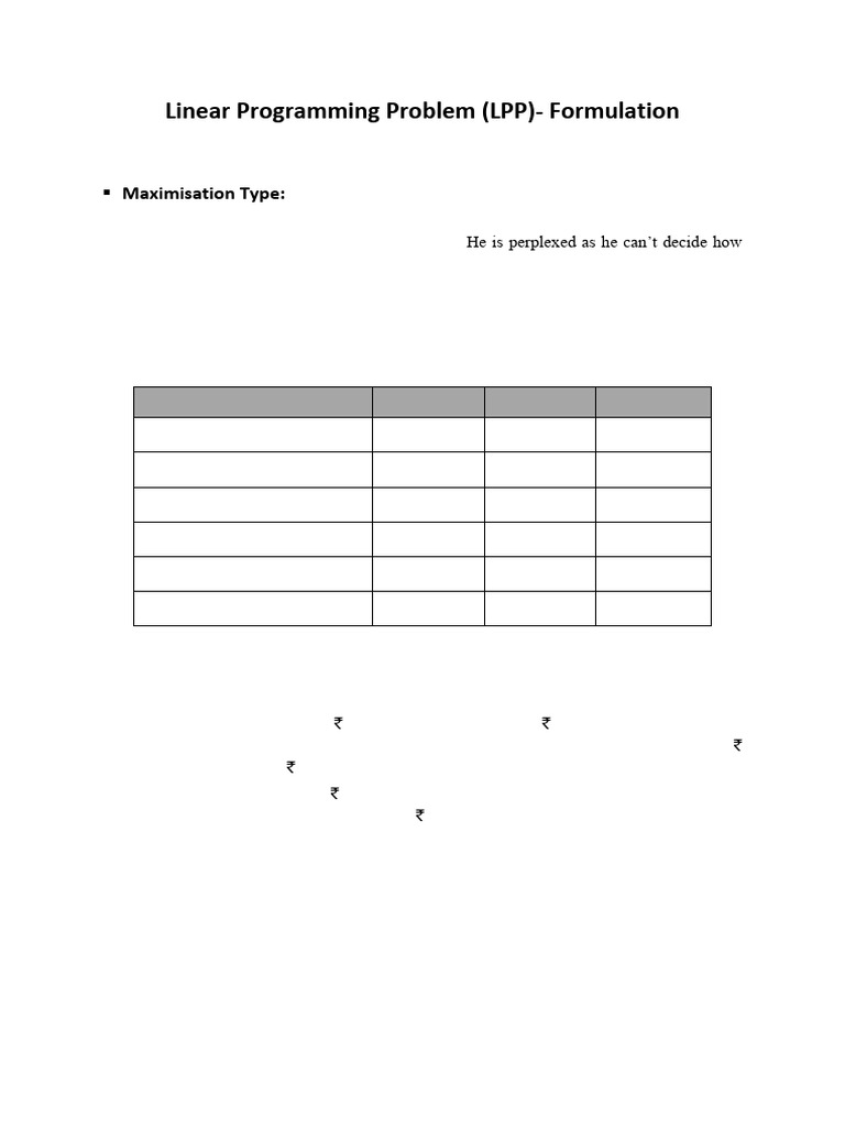 1. LPP- Formulation- Maximisation Type (26.03.25) | PDF