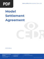 CEDR-Model-Mediation-Procedure-2023 | PDF | Mediation | Arbitration