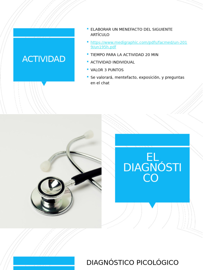 Diagnóstico Psicológico: Tipos y Métodos | PDF | Diagnostico medico ...