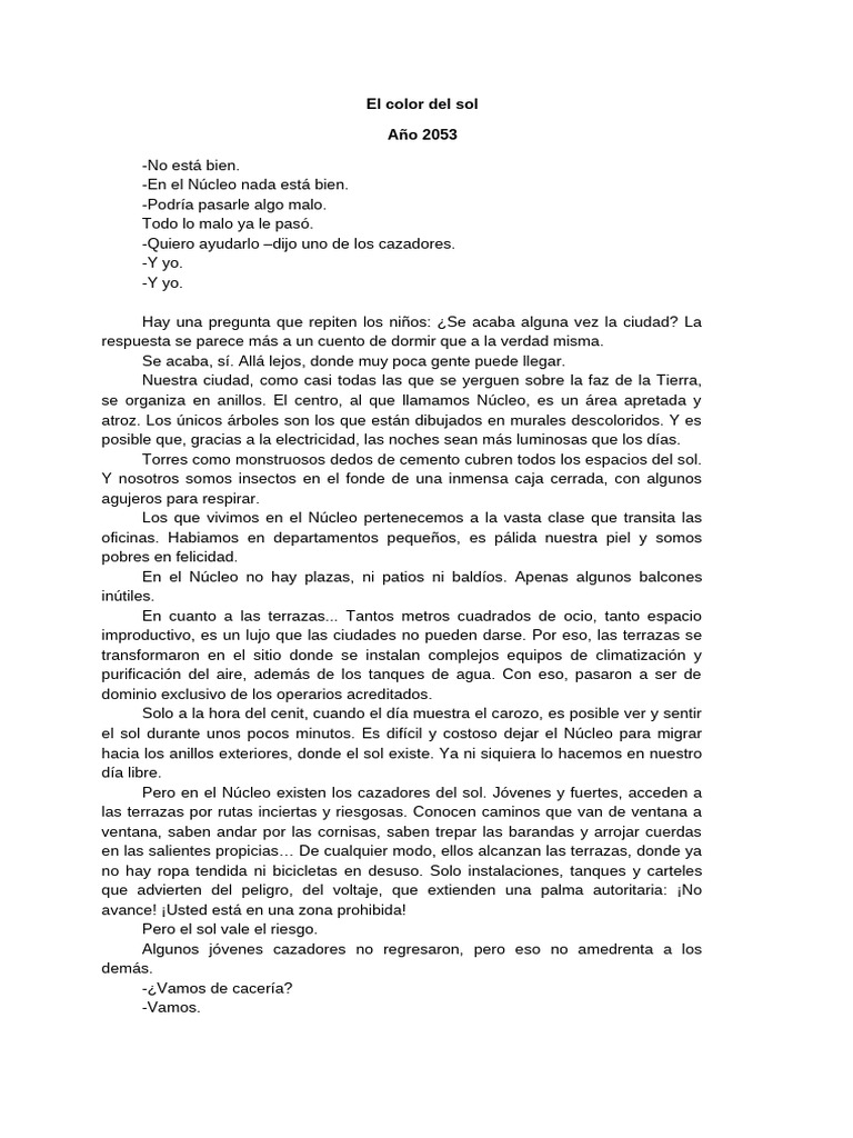 El Color Del Sol | PDF