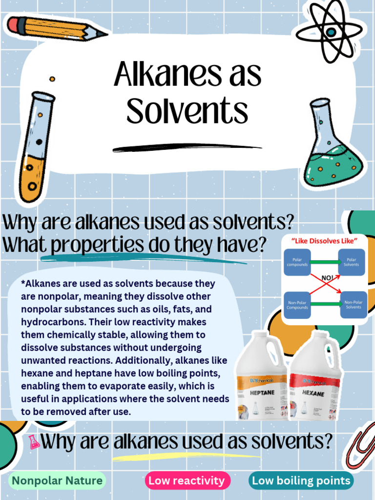 Chem, Alkanes As Solvents | PDF | Alkane | Oil