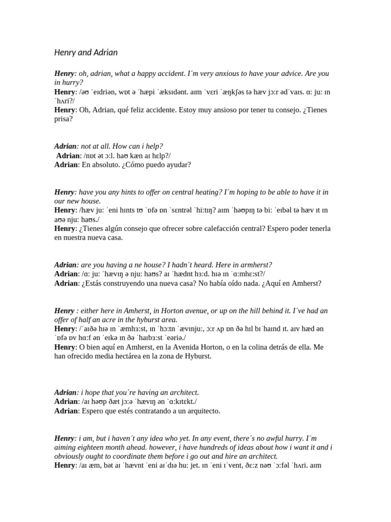 Henry and Adrian Phonetic II2 | PDF