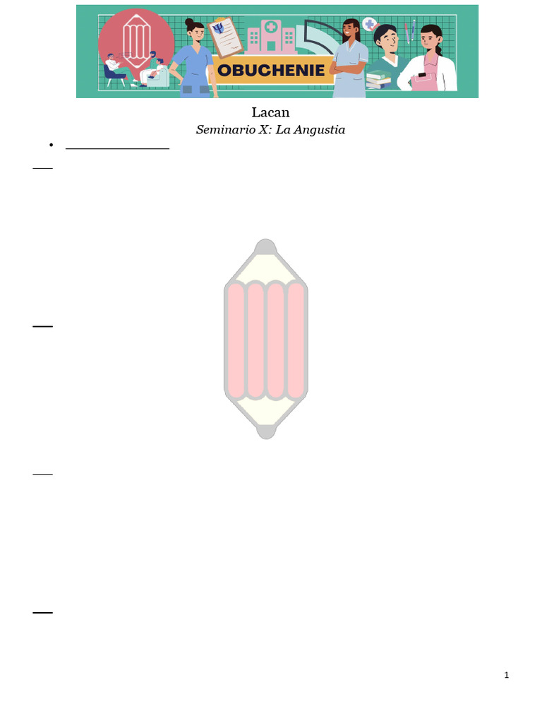 Material Lacan Seminario X | PDF | Jacques Lacan | Sadomasoquismo
