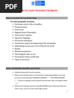 Silk Factory Language Paper 1 Guide | PDF | Question | Grammar