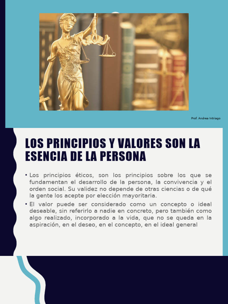 Principios y Valores Éticos en Educación | PDF | Virtud | Justicia