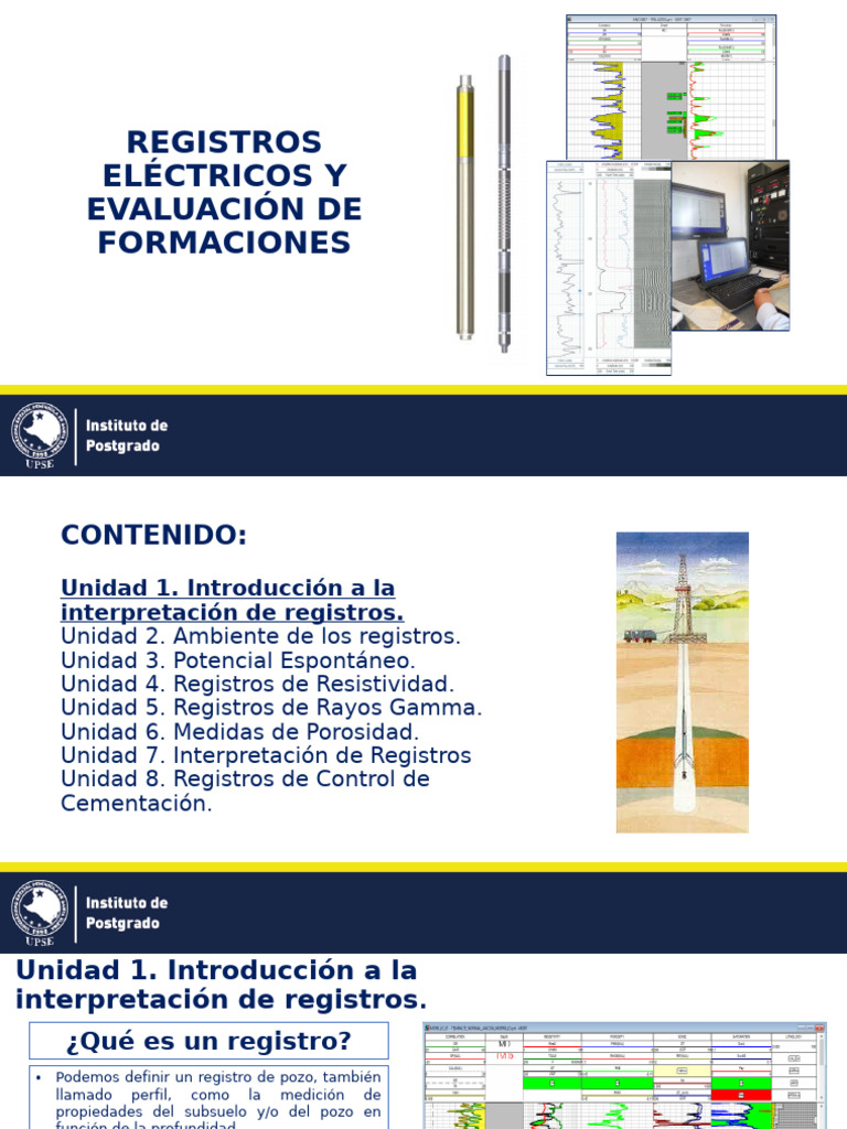 Interpretación de Registros Eléctricos | PDF | Resistividad Eléctrica y ...