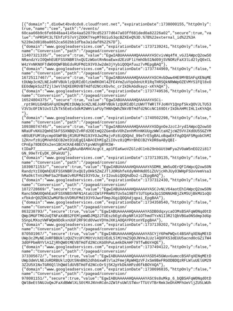 Json | PDF | Http Cookie