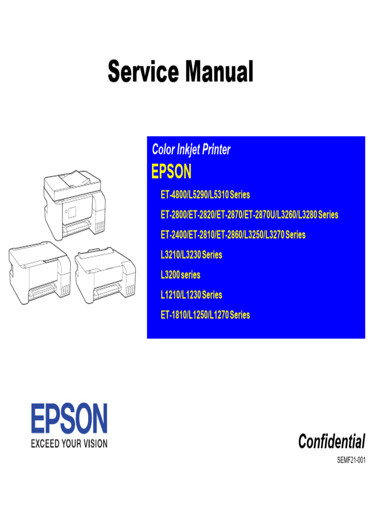Service Manual: Epson | PDF | Printer (Computing) | Capacitor