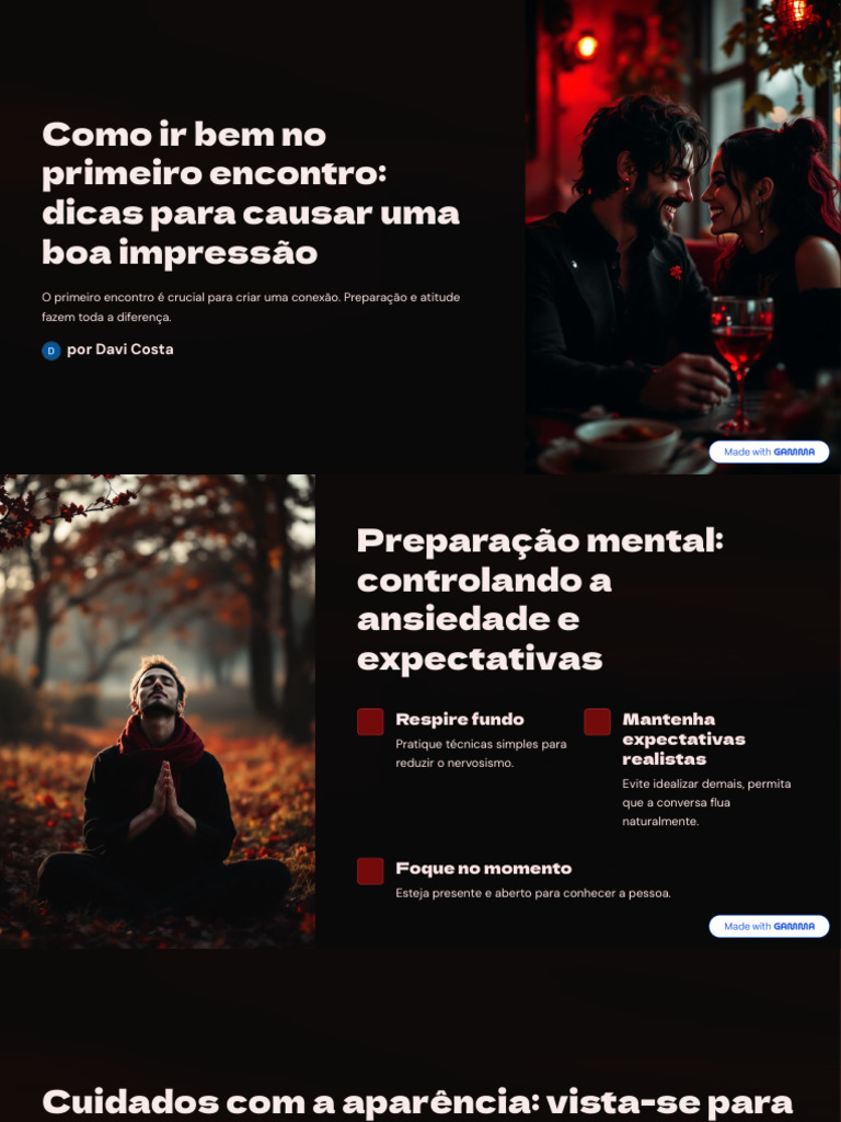 Como Ir Bem No Primeiro Encontro Dicas para Causar Uma Boa Impressao ...