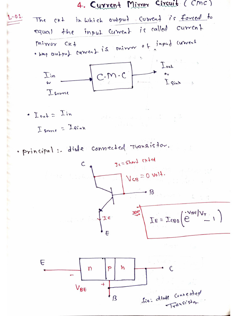 7.current Mirror Circuit (CMC) | PDF