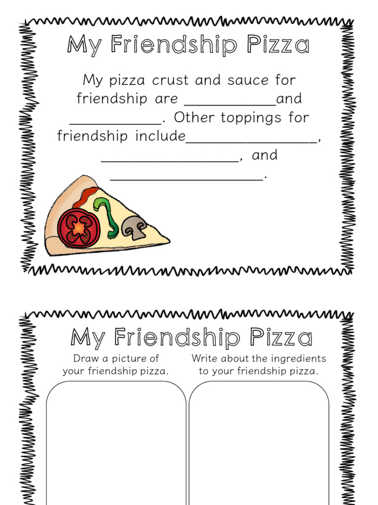 My Friendship Pizza | PDF