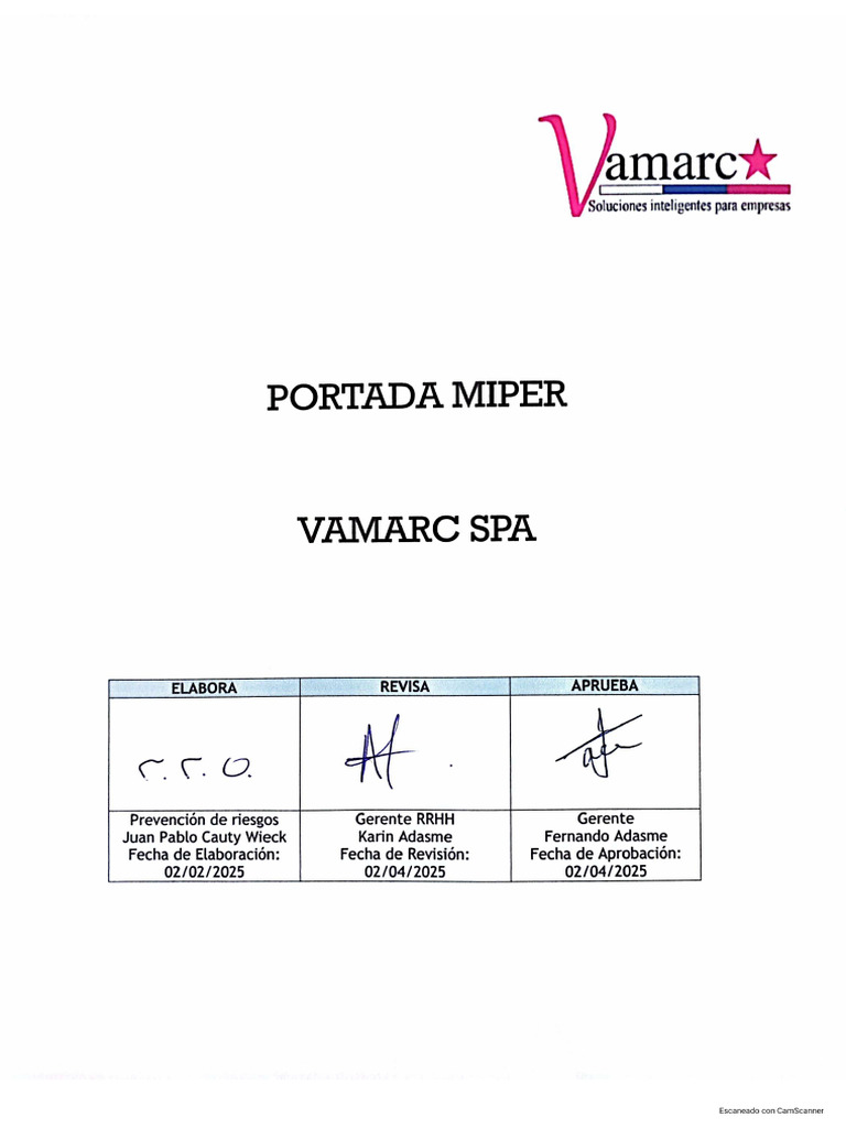 Portada Miper Vamarc 2025 | PDF