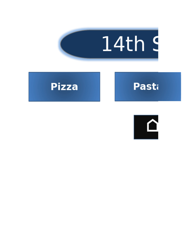14th Street Pizza and Pasta Menu | PDF