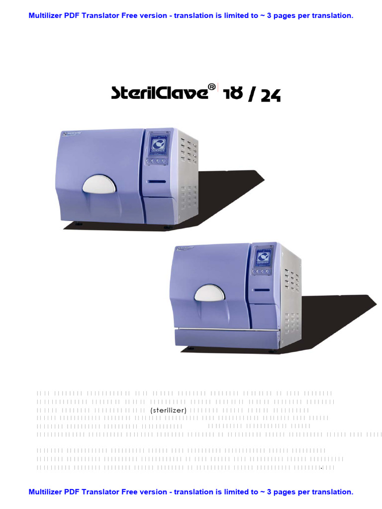 Cominox SteriClave 18-24 - Maintenance Manual | PDF | Sterilization ...