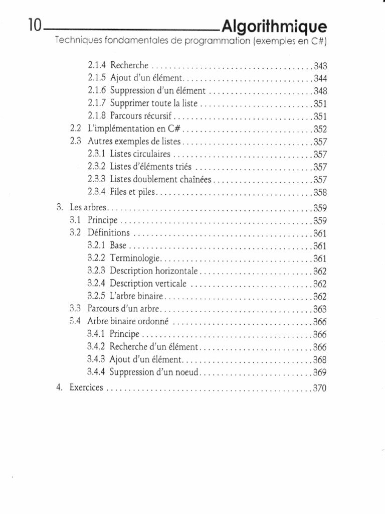 Wiley Algorithmique Programmation Cscharp 14 | PDF