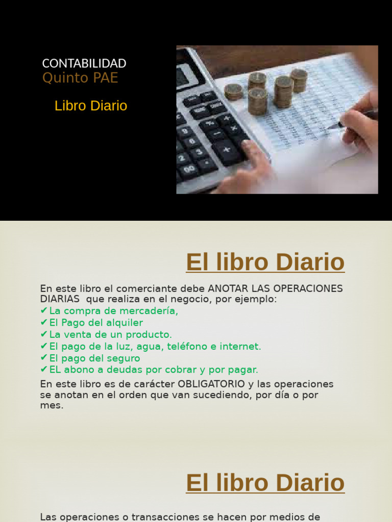 Libro Diario | PDF | Contabilidad | Pagos