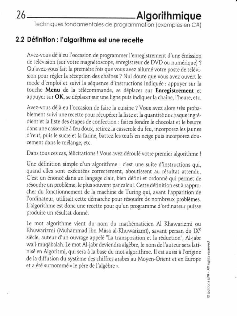 Wiley Algorithmique Programmation Cscharp 30 | PDF