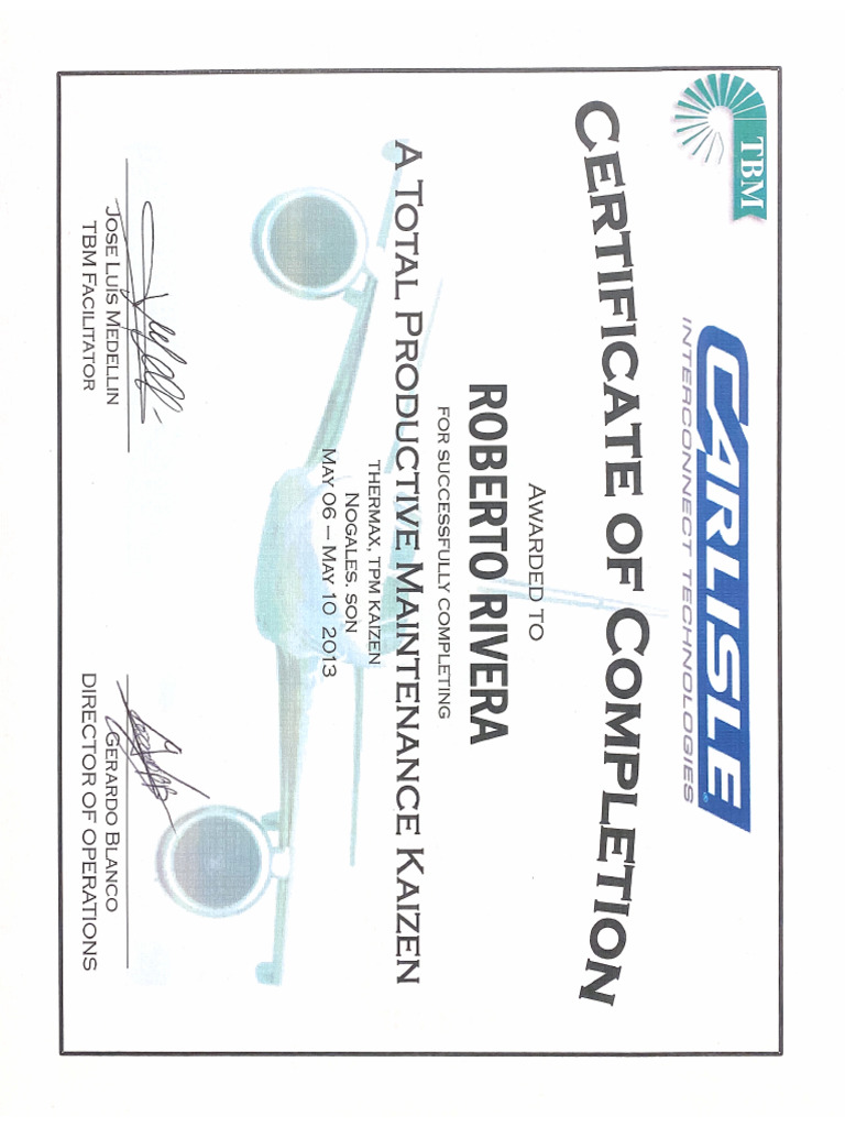 TPM Kaizen - TBM | PDF