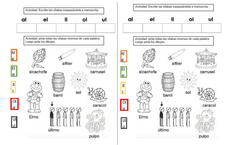 Sílaba Inversa Consonante L 1 | PDF