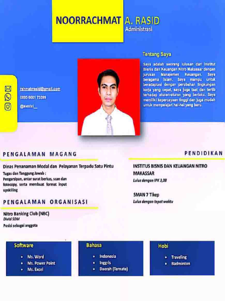 CV ALE Baru | PDF