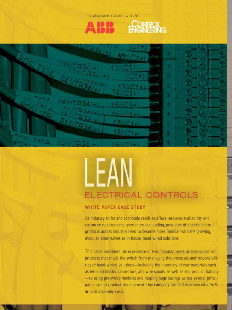 ABB Electrical Controls WhitePaper | PDF | Programmable Logic Controller | Electrical Wiring