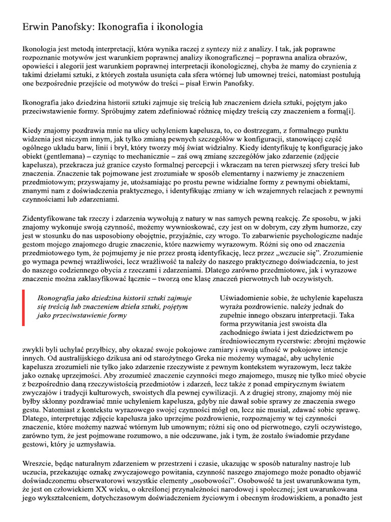 Panofsky | PDF