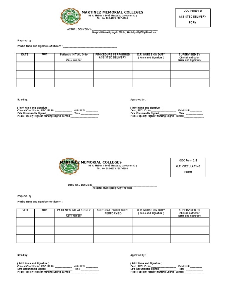 Prc Case Form Cmo 14 | Nursing | Patient