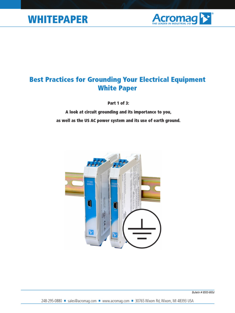 Best Practices For Grounding Your Electrical Equipment | PDF | Mains ...
