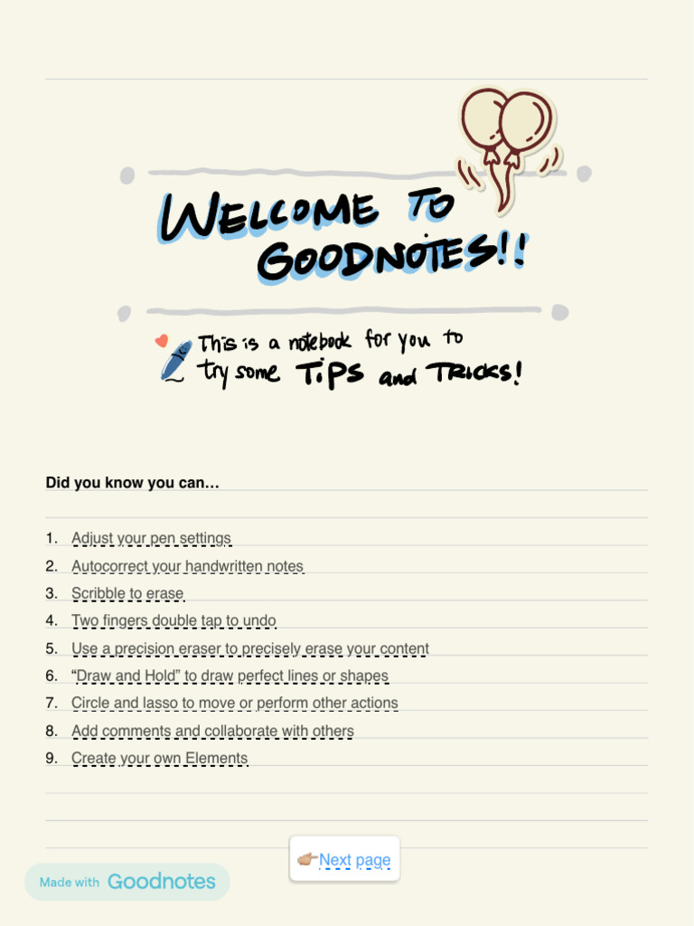 Goodnotes Tips And Tricks Pdf Software