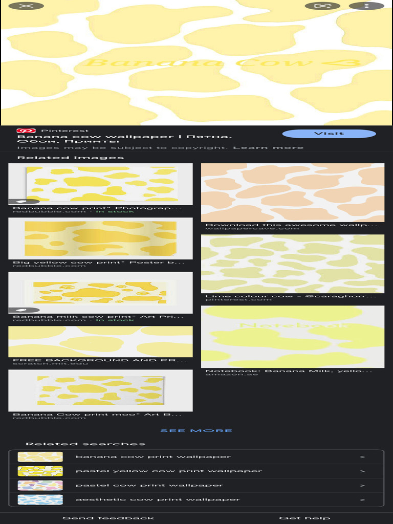 Banana Cow Print - Google Search | PDF