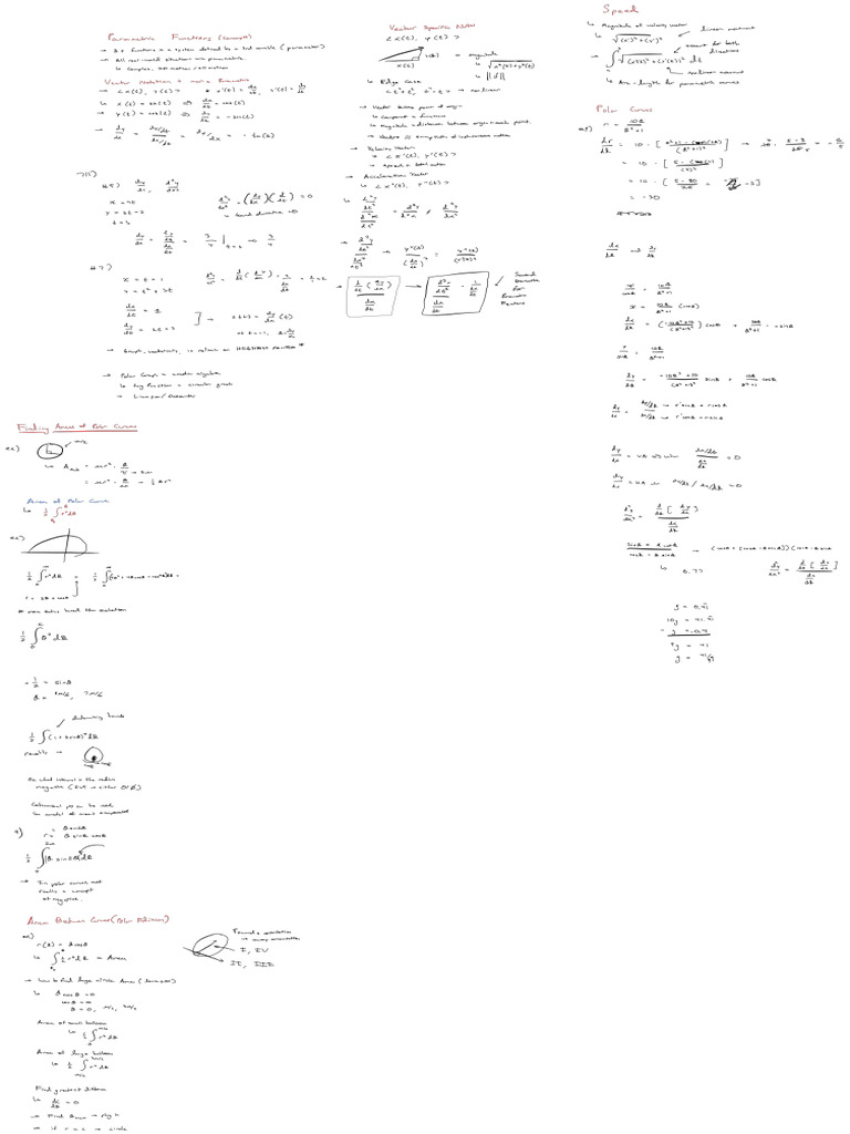 Parametric + vector notes | PDF
