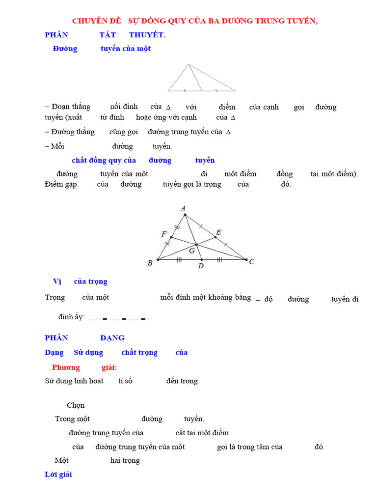 HH7 - CĐ13.1. Su Dong Quy Cua Ba Duong Trung Tuyen Ba Duong Phan Giac | PDF