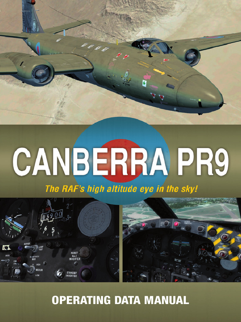 Canberra PR9 Operating Data Manual FSX | PDF | Altitude | Aviation