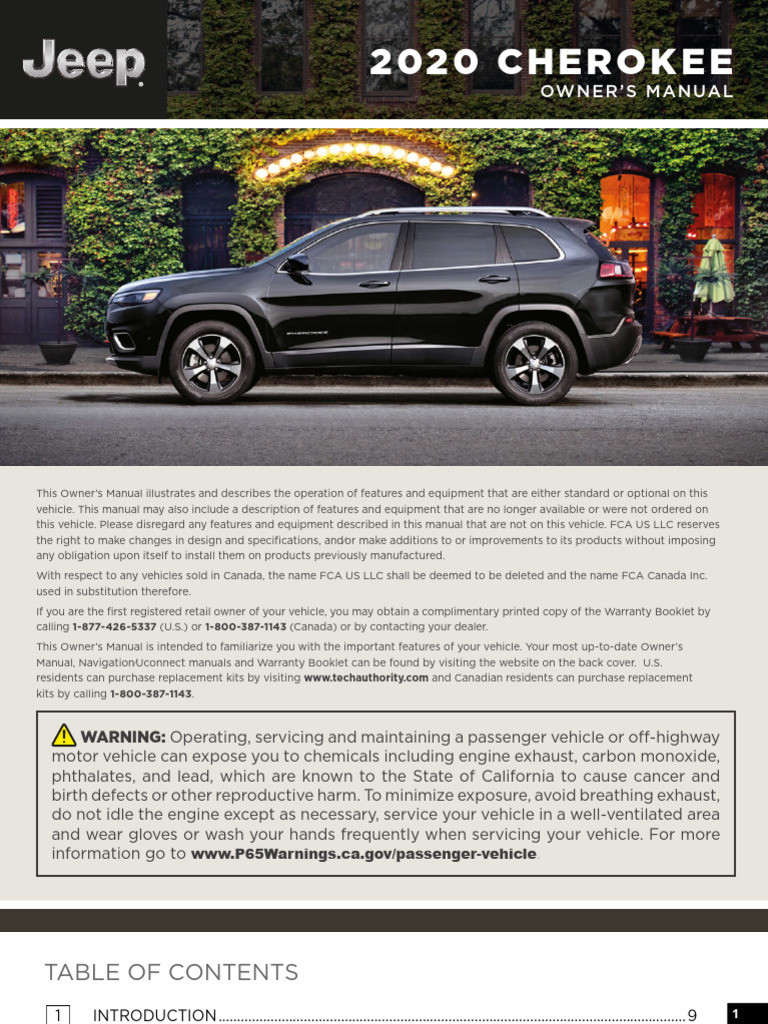 Jeep Cherokee_2020 | PDF | Trailer (Vehicle) | Four Wheel Drive