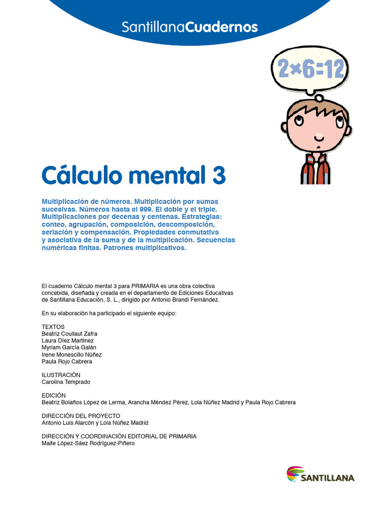 Calculo_mental_Mat3 | PDF | Matemáticas