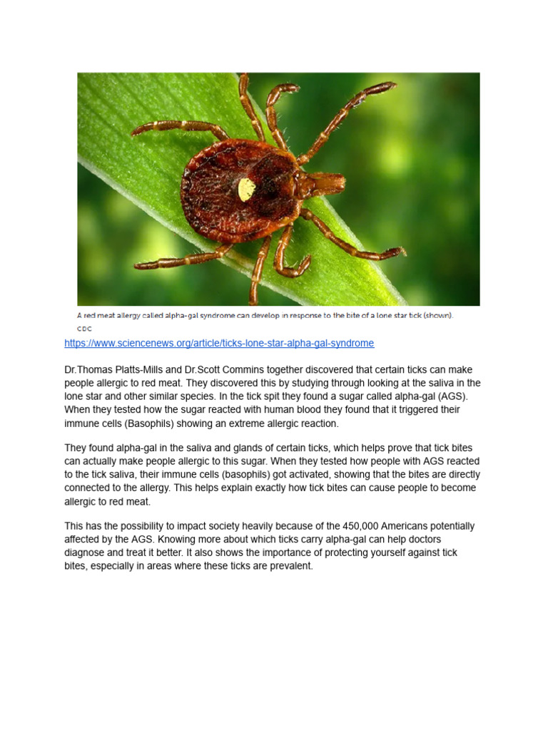 Science News - Ticks | PDF
