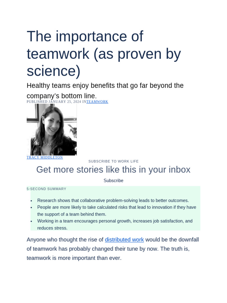 Teamwork: Overcoming Groupthink Challenges | PDF | Learning | Cognitive ...