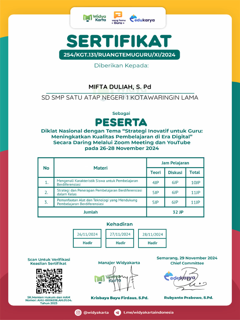 Widya Karta - 2024 12 03 | PDF