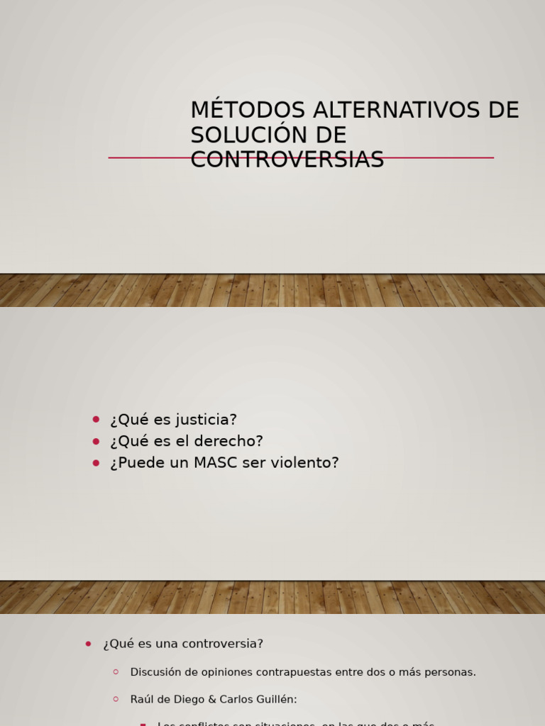 Clase 1 Masc | PDF | Mediación | Justicia