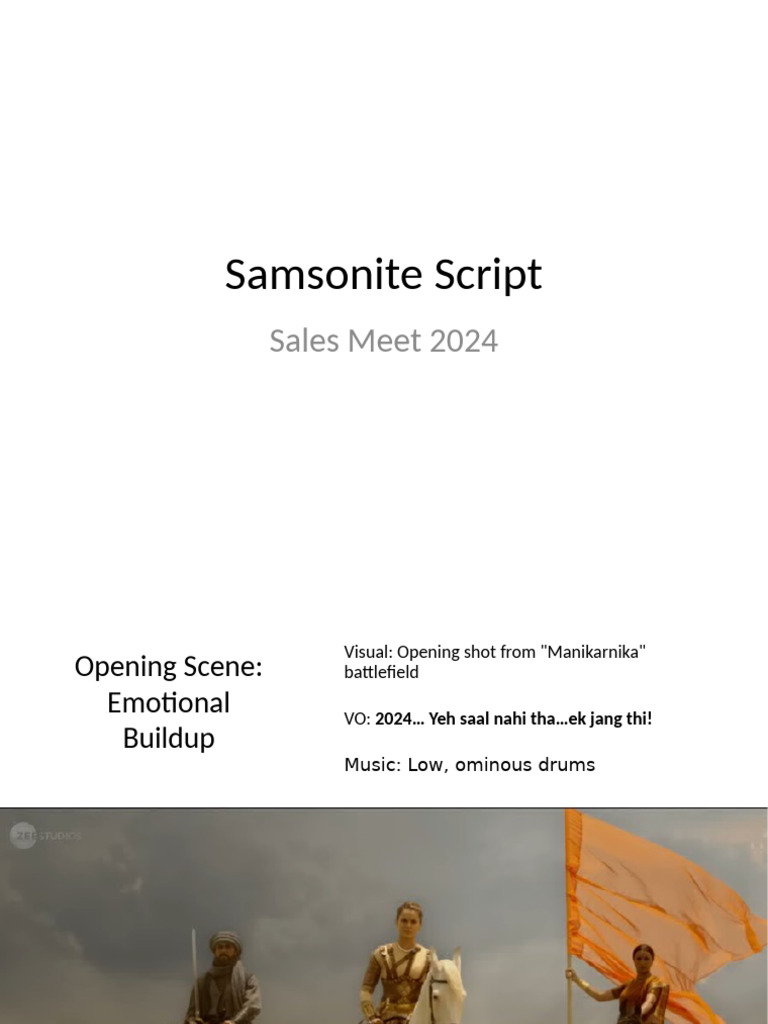 Samsonite Script Final | PDF
