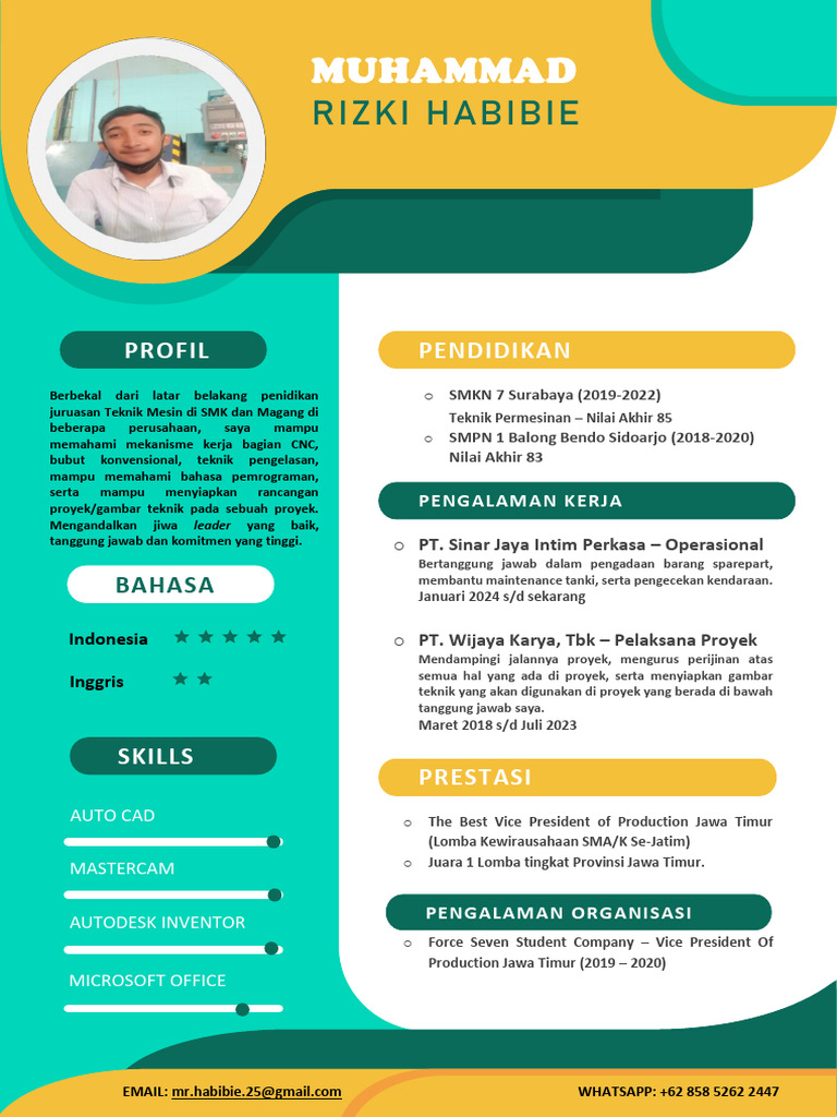Habibie CV 081603 | PDF