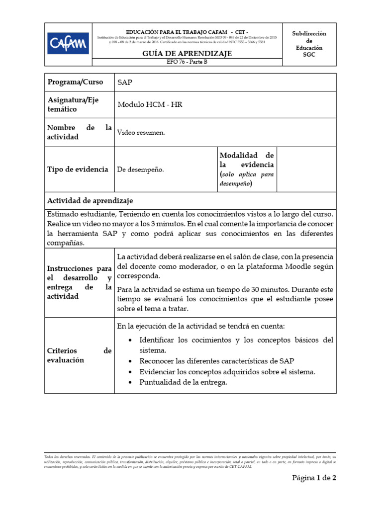 A06 Sap | PDF | Moodle | Aprendizaje