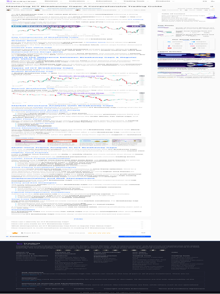 ICT Breakaway Gaps Explained | PDF | Foreign Exchange Market | Bias