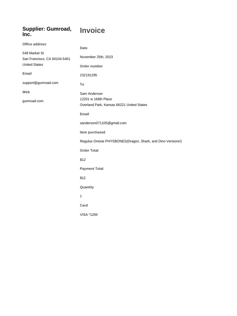 Invoice | PDF