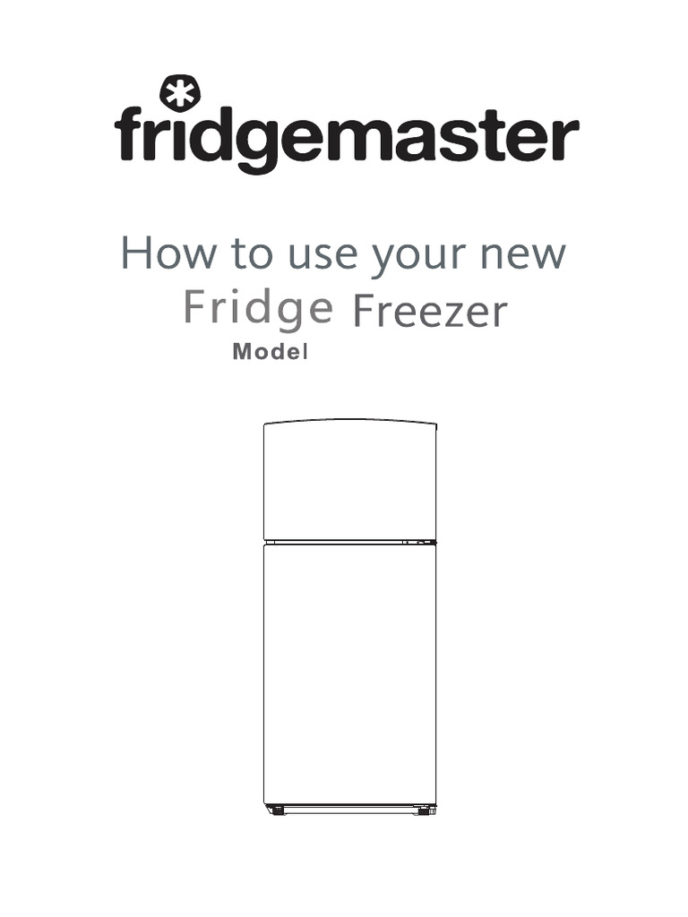 Fridgemaster Mini Fridge Manual | PDF | Refrigerator