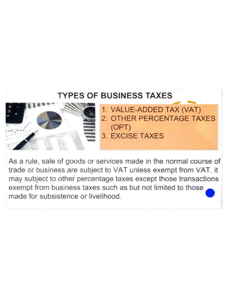 Business Taxation - Recap | PDF