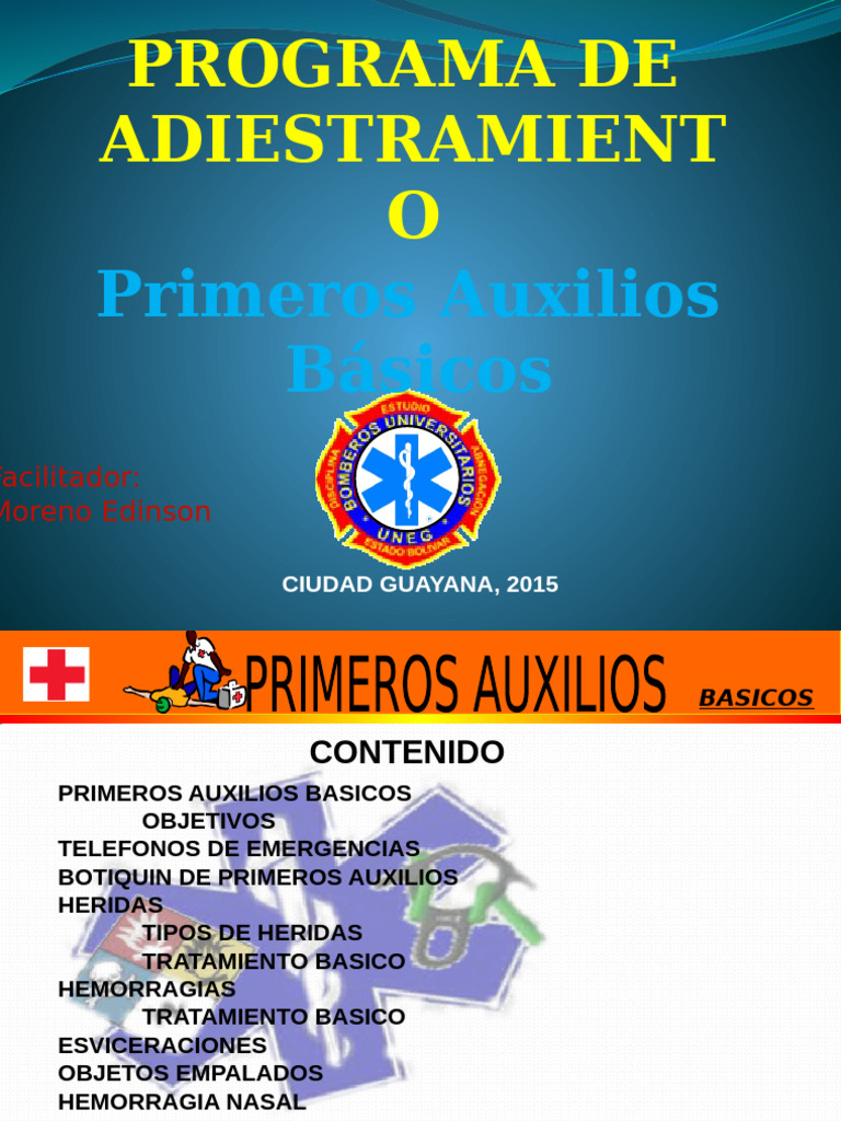 Primeros Auxilios Basicos Nuevo | PDF | Primeros auxilios | Herida
