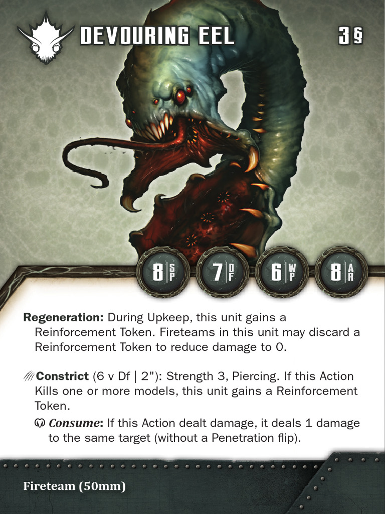 Wyrd - TOS - Hordes - English - Devouring Eel | PDF